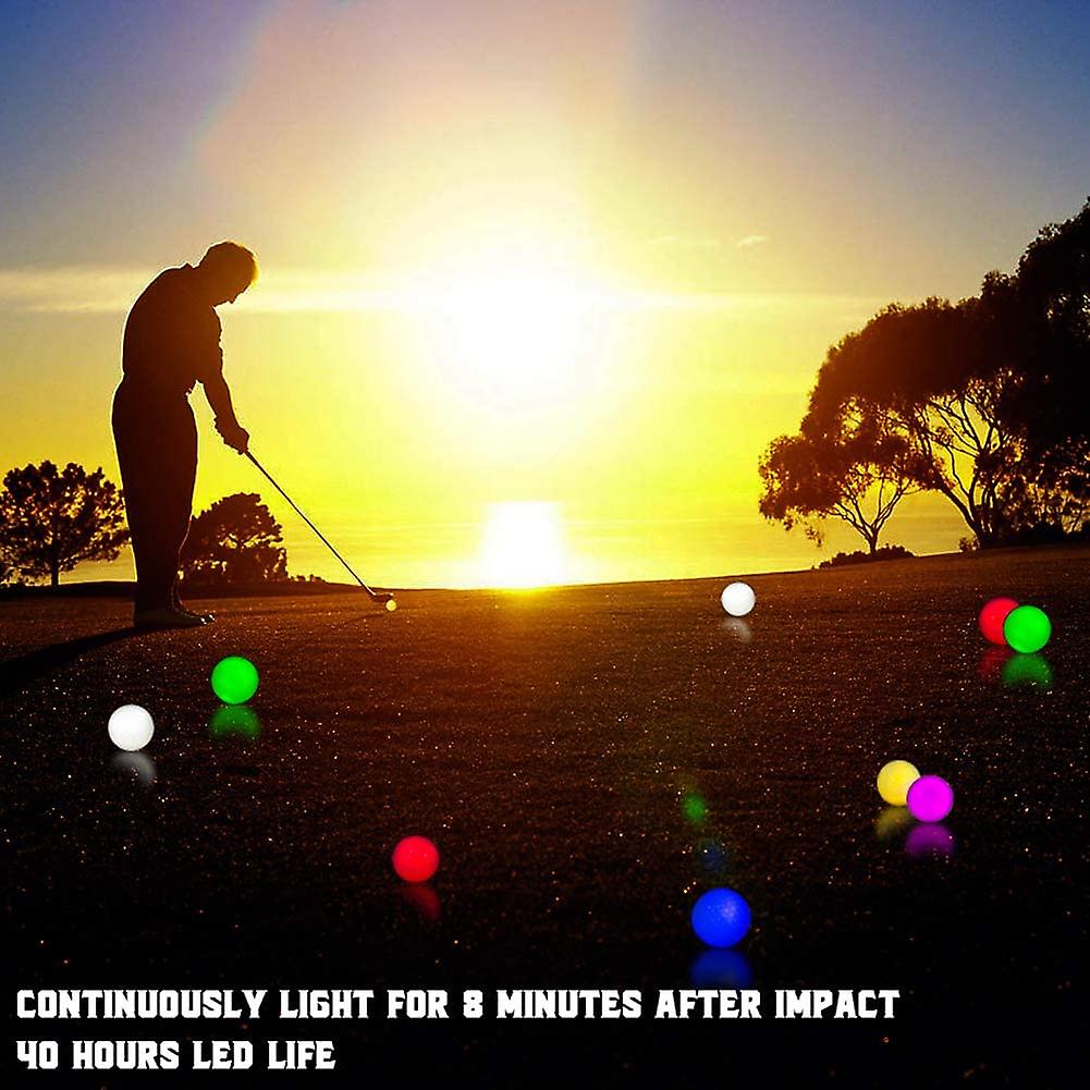 Led Golf Balls Colorful Light Up Golf Balls Night Golf Ball Glow In The ...