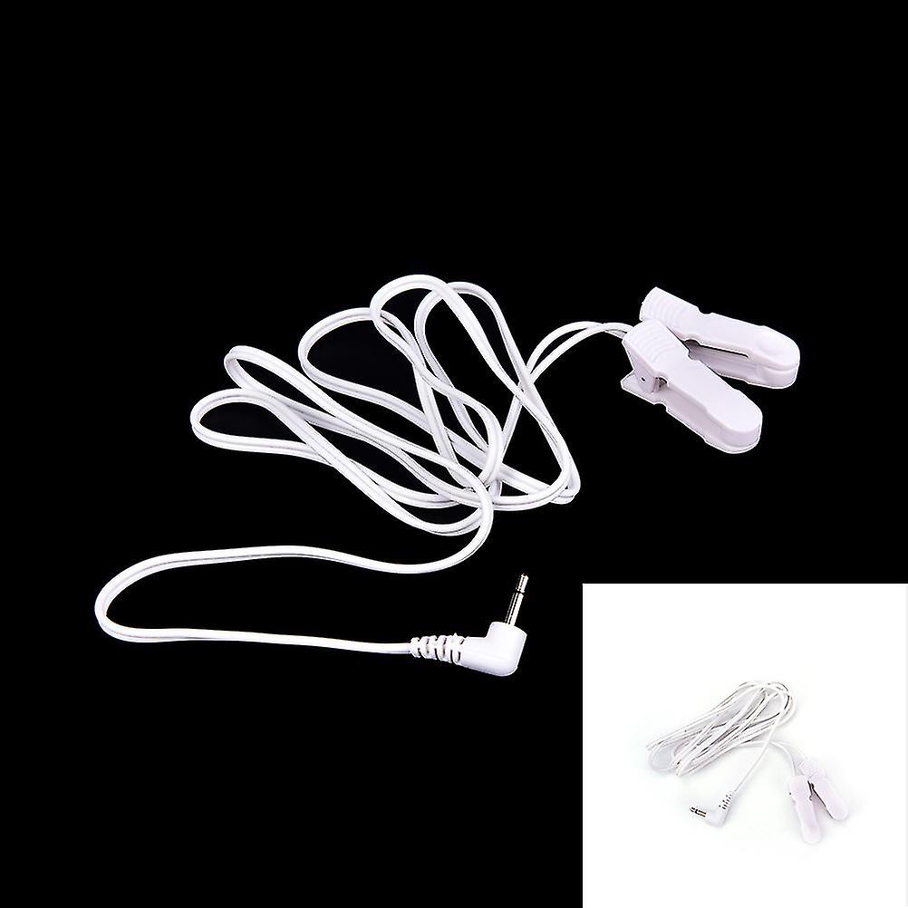 Electrode Lead Wires With 2 Ear Clips For Tens Therapy Machine Massager ...