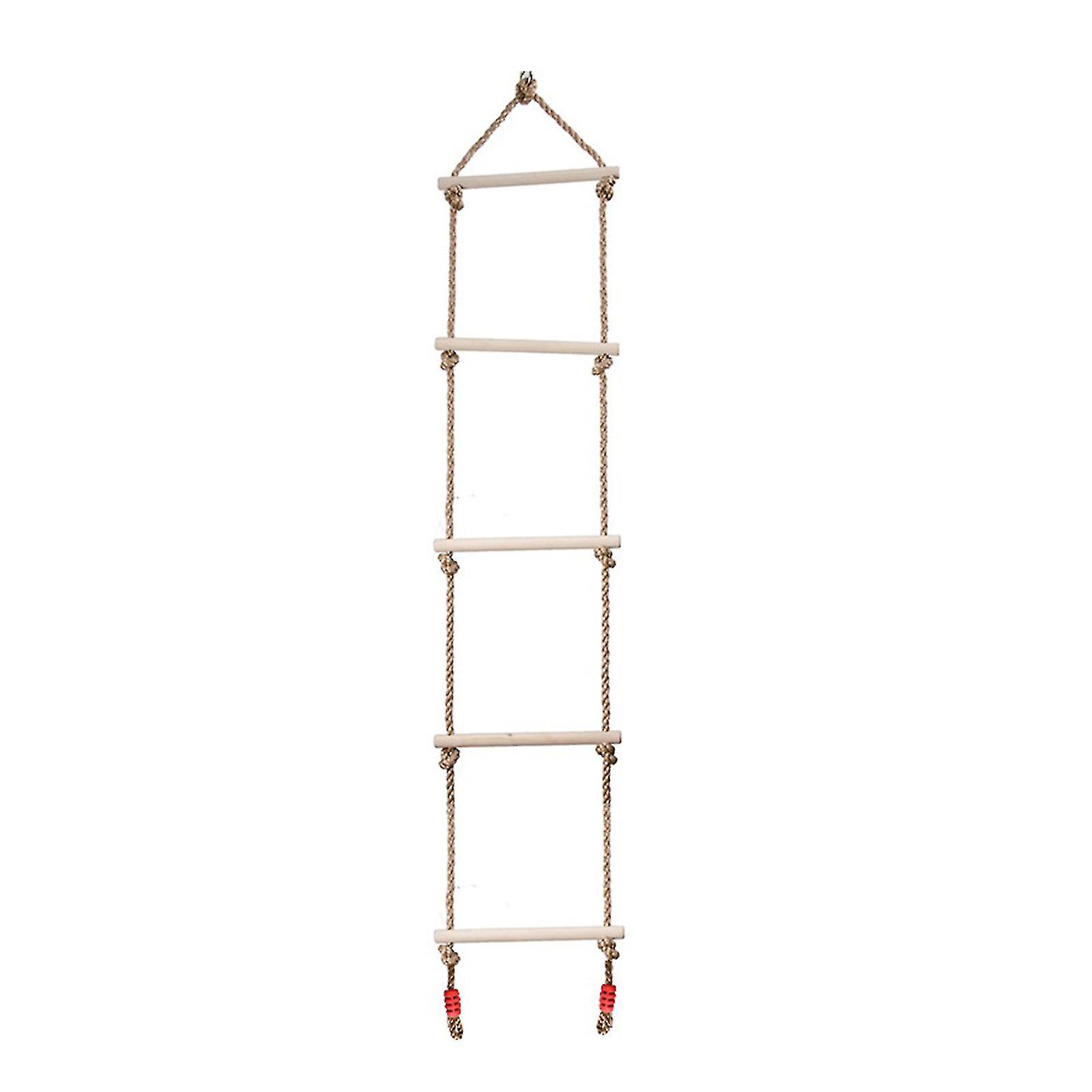 Rope Ladder Kids Climbing Obstacle Wooden Swing Rope Ladder Children ...