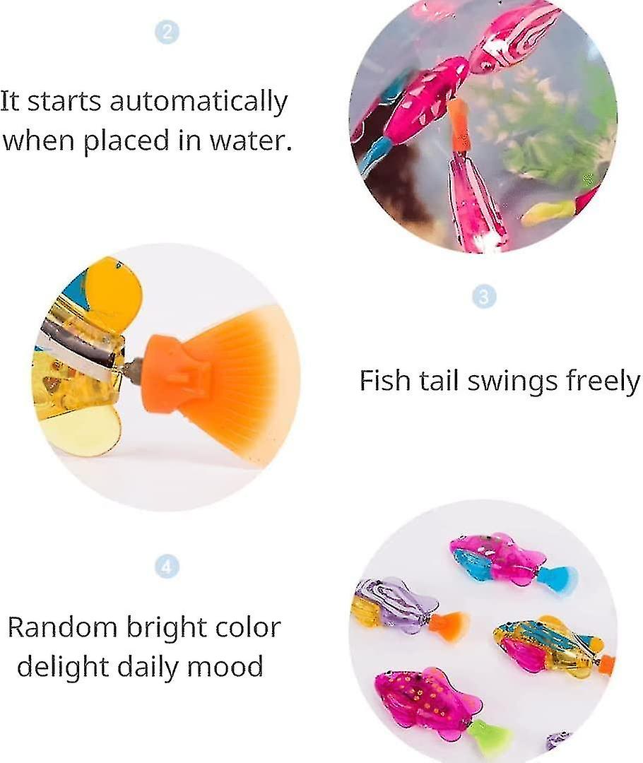 3pcs Robo Fish For Cats, Robot Fish Cat Toy, Interactive Robot Swimming ...