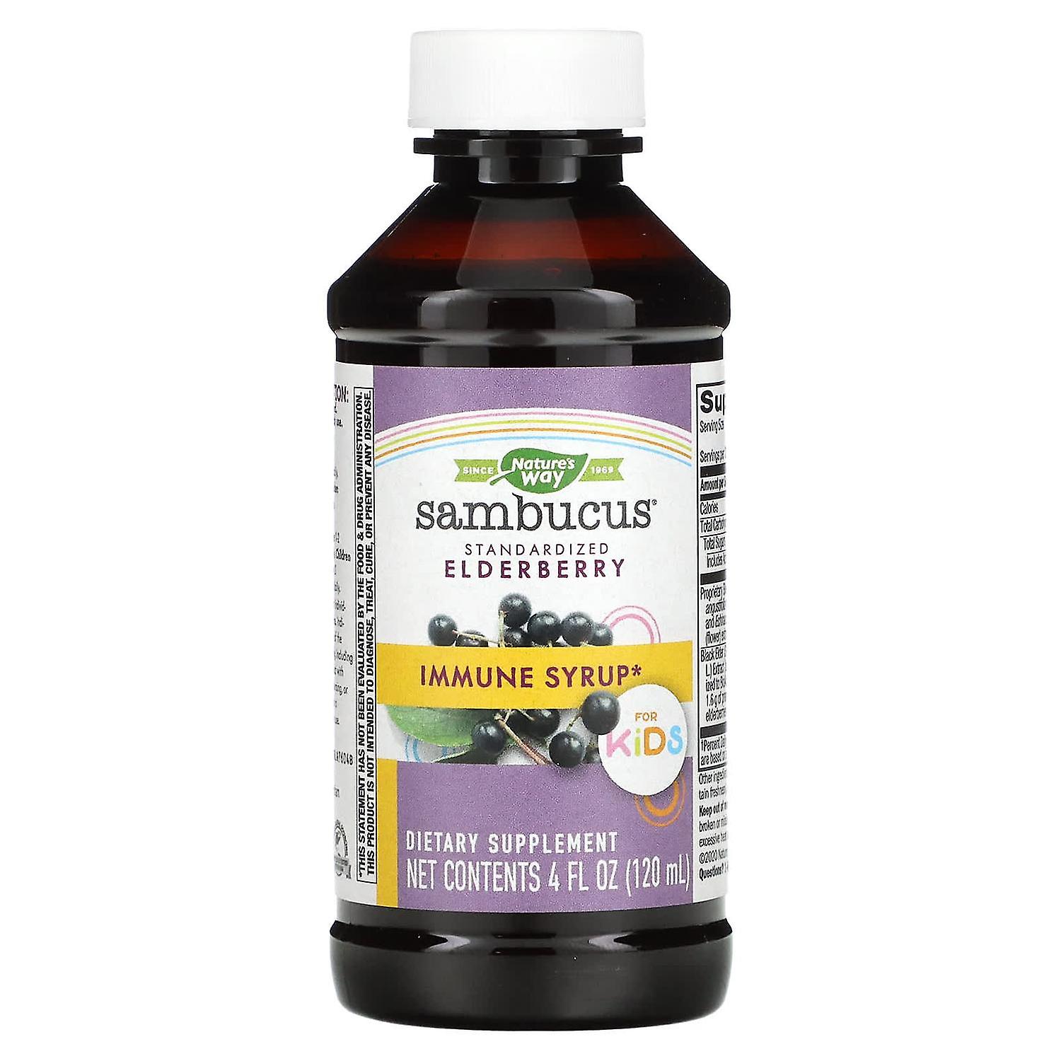 Nature's Way, Sambucus for Kids, Standardized Elderberry, Immune Syrup ...