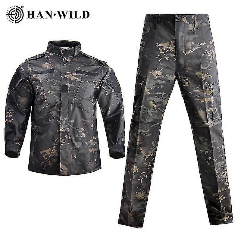 Multicam Camo Male Security Combat Uniform Uniform Tactical Combat ...
