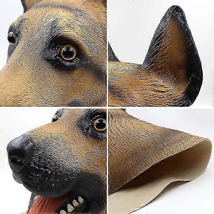 Dog Head Mask Halloween Party Dog Costume Masks Mask Super Bowl ...