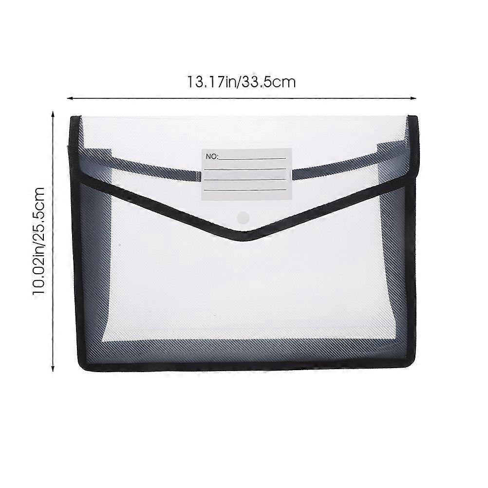 3Pcs File Storage Bags A4 File Pockets Document Wallets Practical File ...