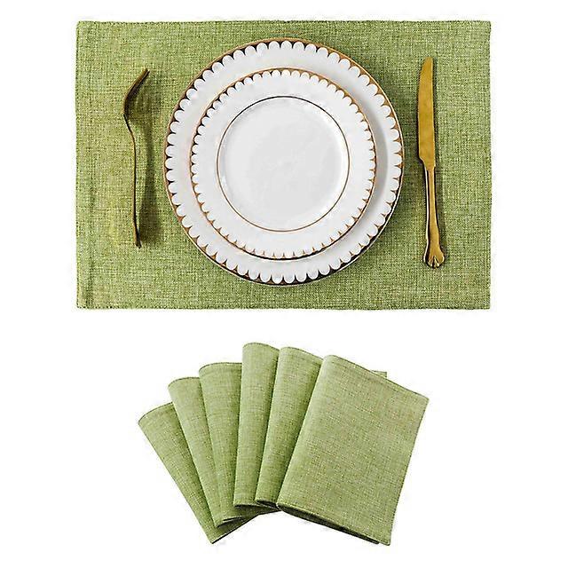 4 Pack Heat Resistant Dining Table Place Mats Plate Mat Cloth Placemats ...