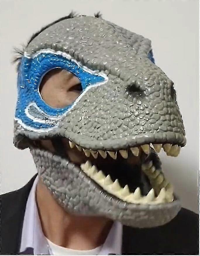 Halloween Dinosaur Mask 3d Breathable Latex Raptor Animal Headgear ...