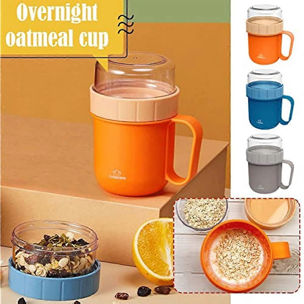 Muesli Cup to Go Cereal Cup to Go Leak-Proof Yoghurt to Go Cup Cereal ...