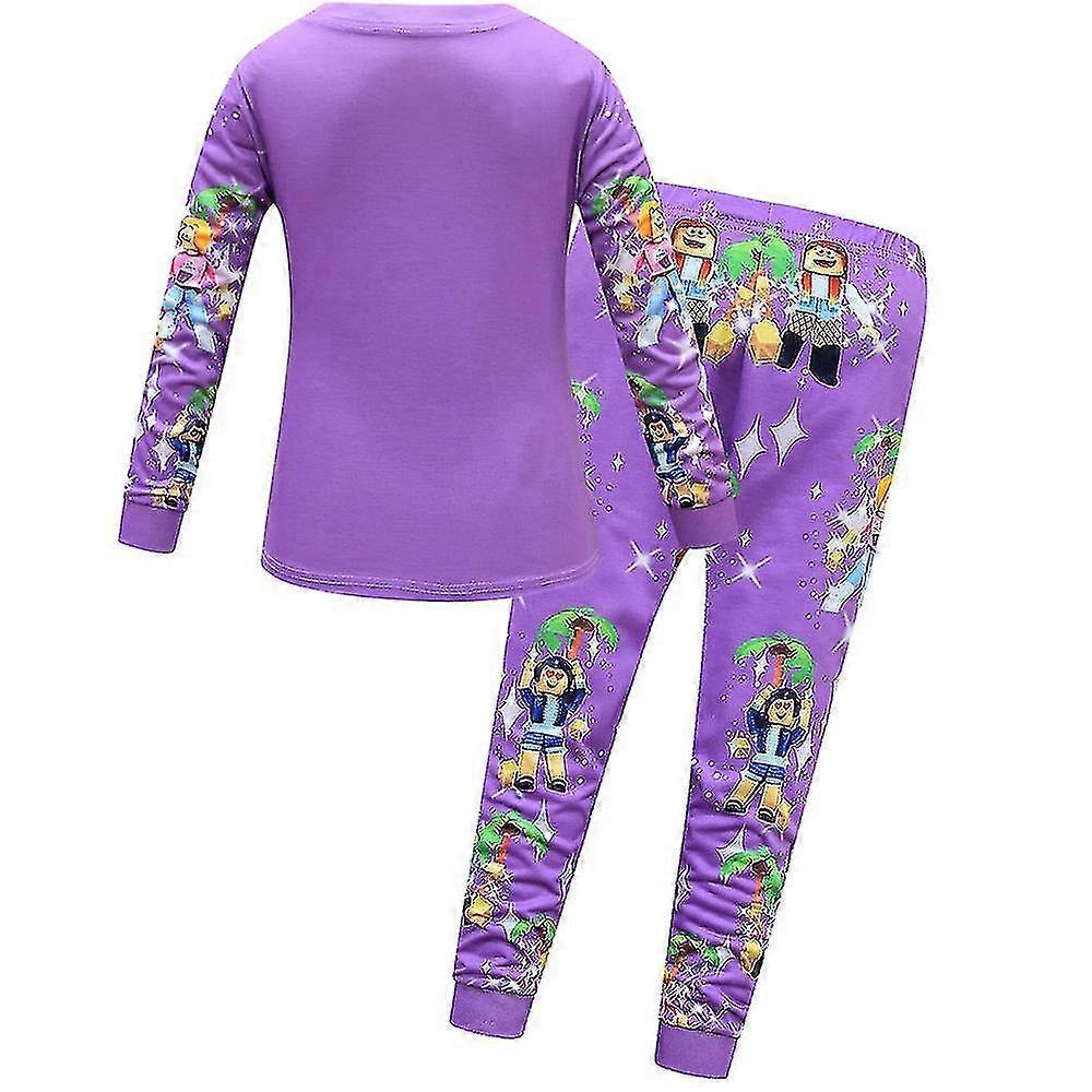 Roblox Kids Girls Pyjamas Set Sleepwear Outfit Nightwear Pajamas Tops ...