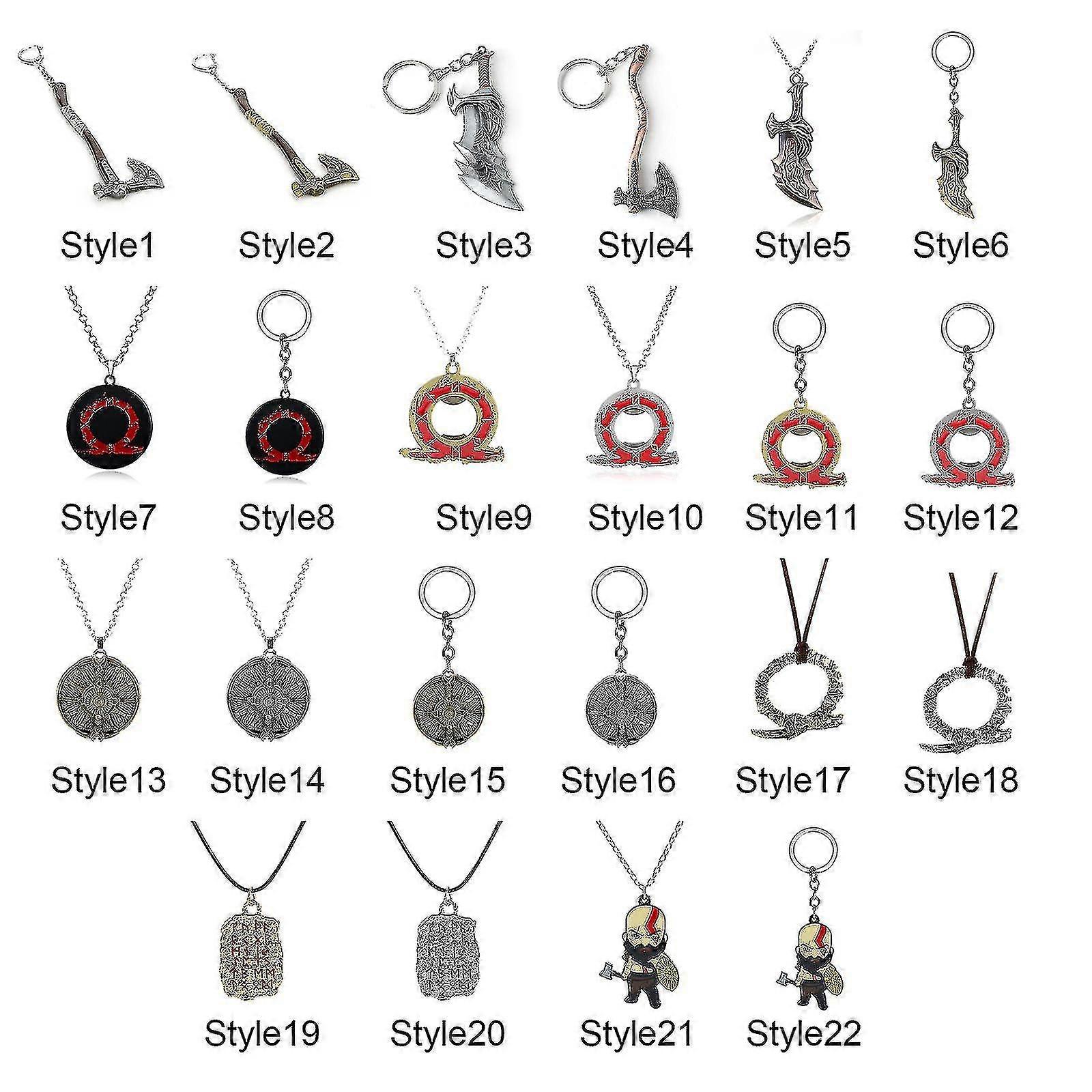 God Of War Ragnarok Keyring Keychain Kratos Blade Of Chaos Leviathan ...