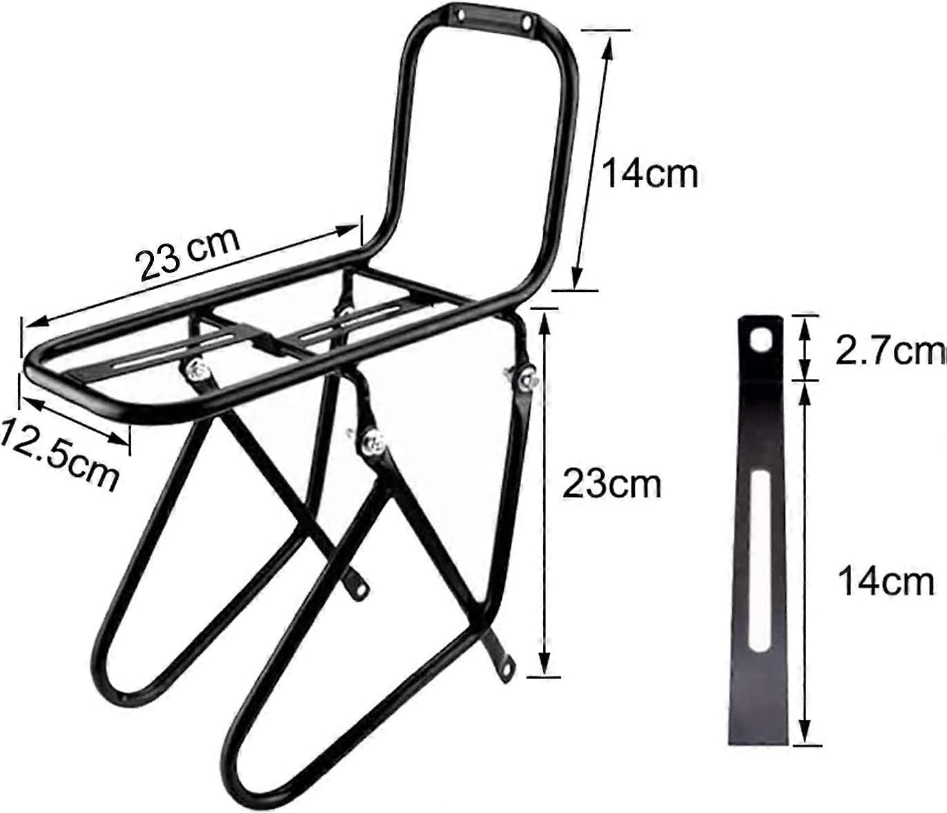Bike front pannier rack 15KG load cycle rack Brake Frame Luggage Shelf ...