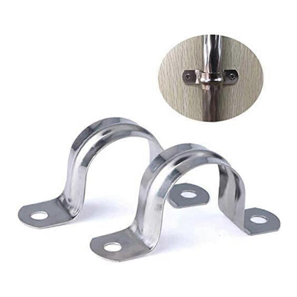 20pcs Pipe Strap Clamp 304 Stainless Steel Pipe Clips U Shaped Pipe ...