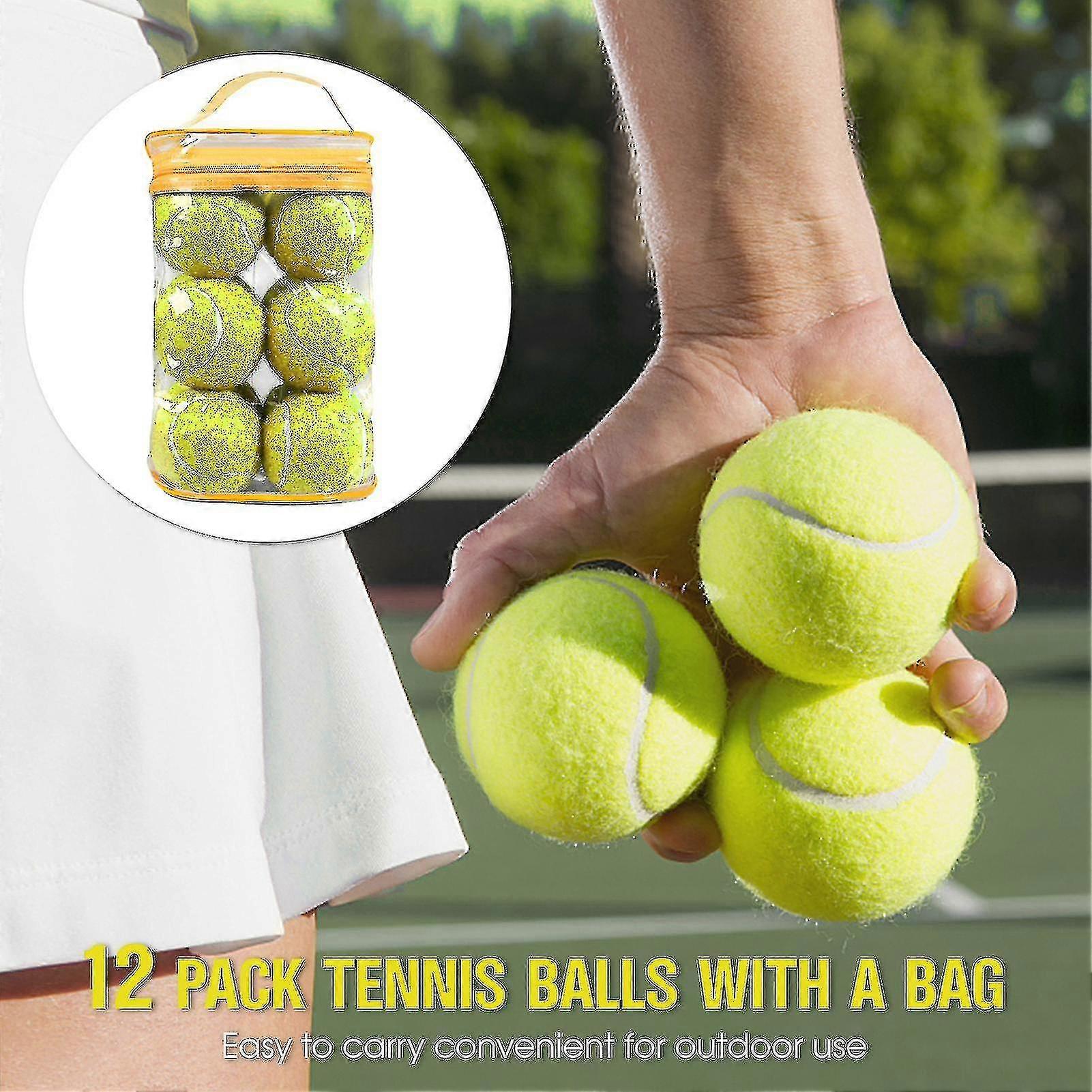 12 Packs Pressure Matching And Training Tennis Balls | Fruugo UK
