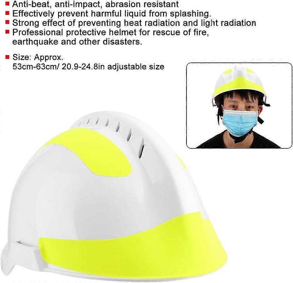 Fire Fighter Safety Helmet, Anti-Impact Rescue Hard Hat and Workplace ...