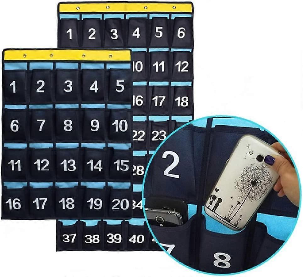 Organize Your Classroom with a Numbered Organizer Pocket Chart - Blue ...