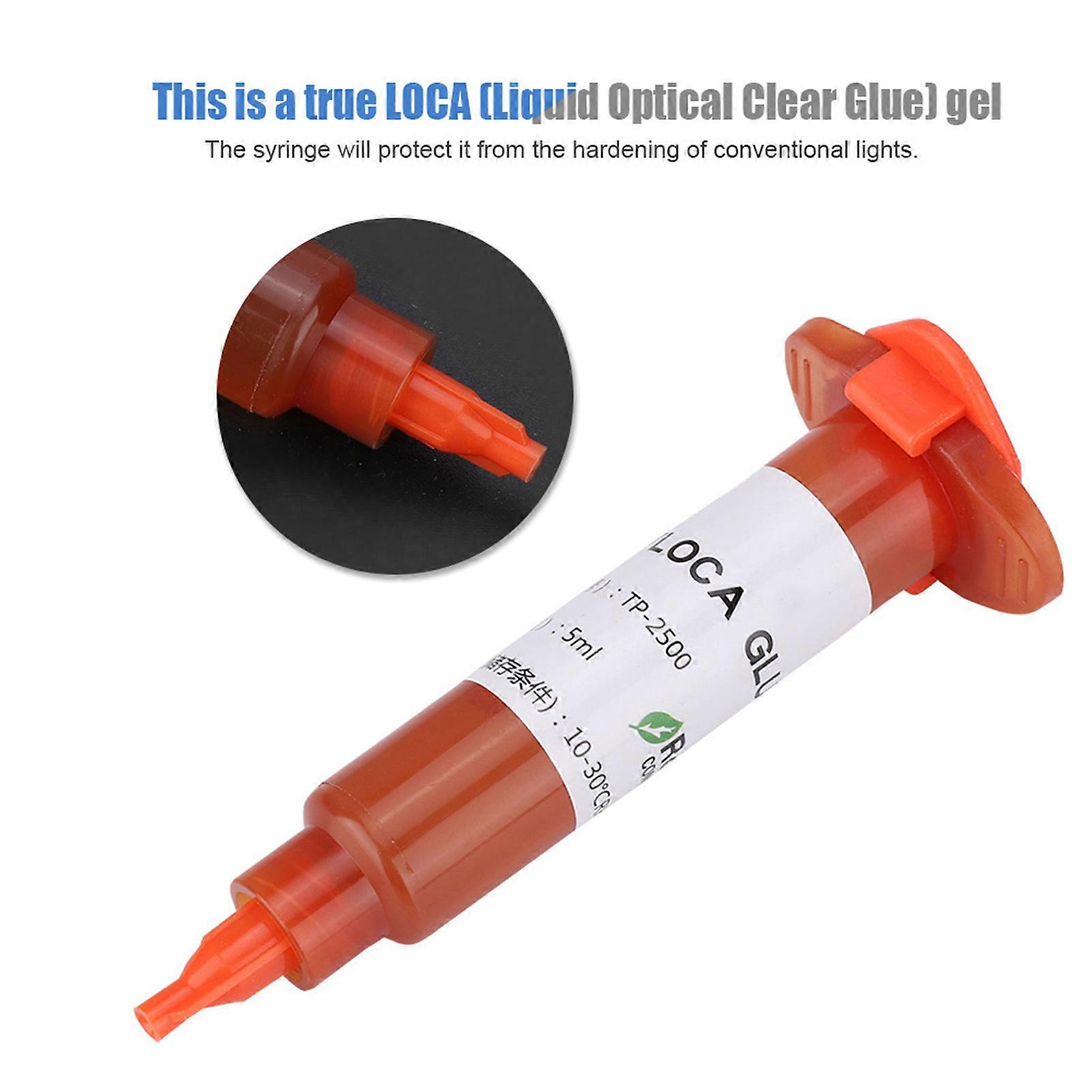 TP-2500 UV Glue LOCA Liquid LCD Glass Lens Repair for iPhone Samsung ...