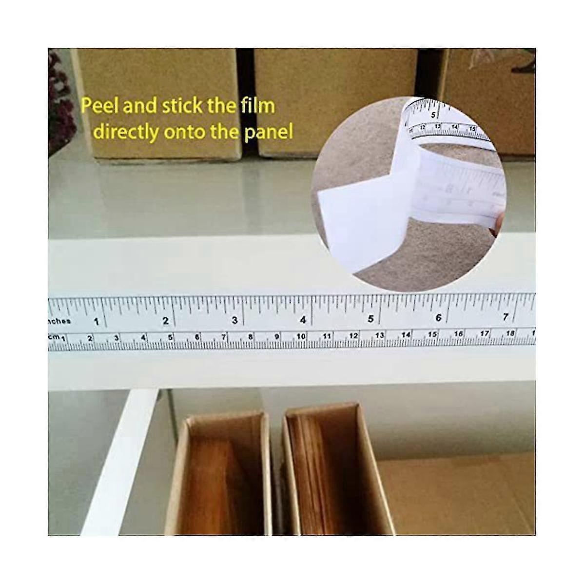 6pcs Adhesive Tape Measure 90cm - Measuring Car Desktop Table Ruler ...