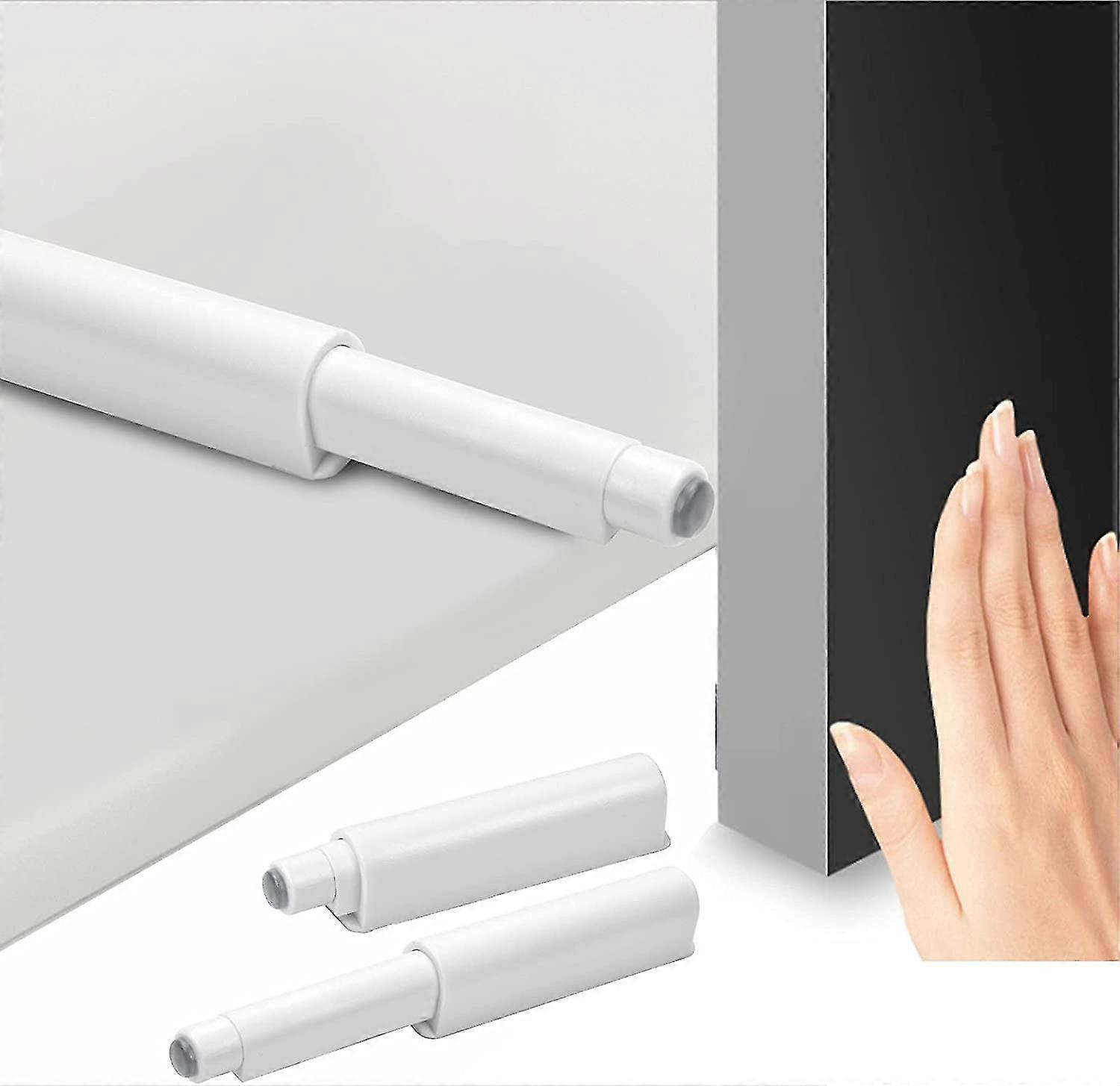 Push to Open Magnetic Cabinet Door, 2 pcs Open and Close Magnetic Door ...