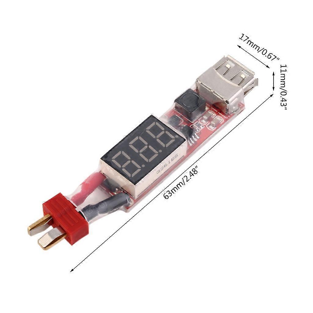 Versatile 2S-6S Lipo Battery XT60/T Plug to USB Conversion Charger ...