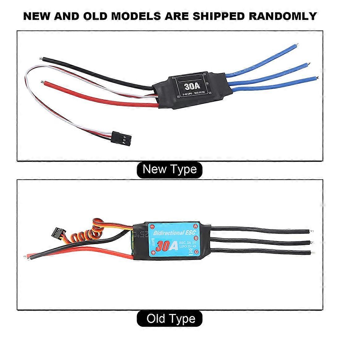Bidirectional ESC 30A brushless ESC for Remote Control Ship(30A ...