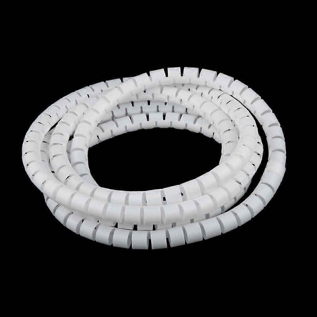 White 2m 25 Cable Wire Storage Spiral | Fruugo UK