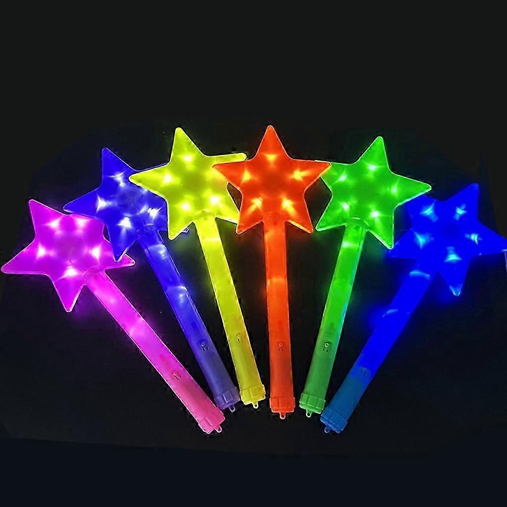 5pcs Led Glow Stick Star Glow Wand Light Up Sticks For Party Star Light up Wand | Fruugo UK