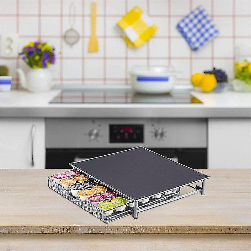 Drip coffee makers 36 capsules coffee pod storage box with sliding ...