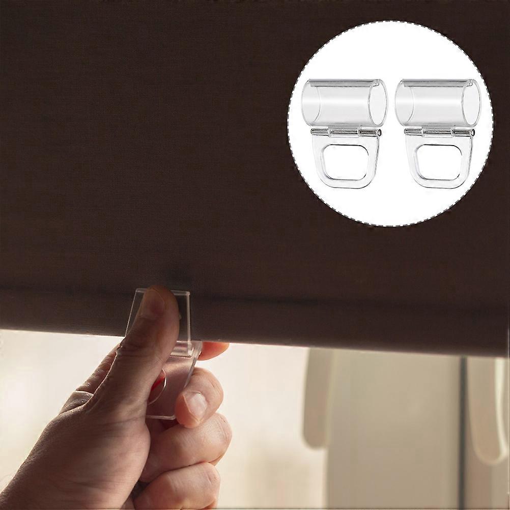 2pcs Roller Shade Pull Clips Cordless Handle Clamps Transparent Grips ...
