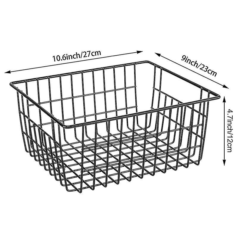 Freezer Refrigerator Wire Storage Baskets,4 Pack Metal Baskets Food ...