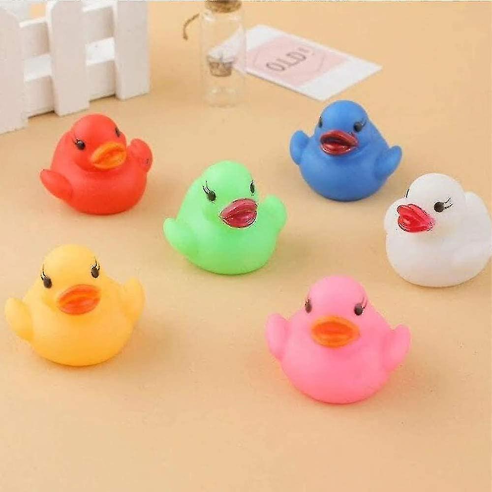 Classic Rubber Duck Bath Toy Led Water Sensor Luminous Duck Floating In ...