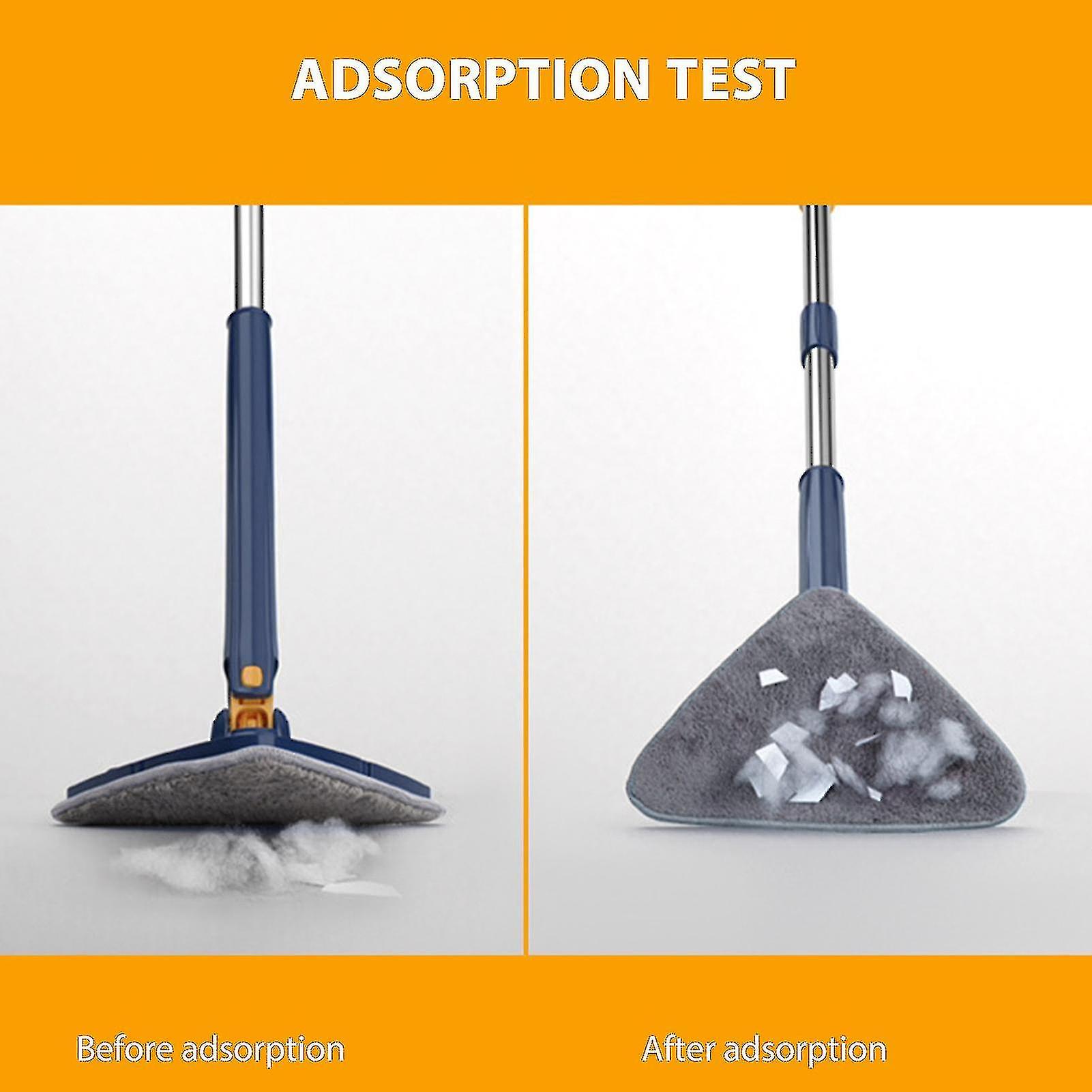 360 Rotatable Adjustable Cleaning Mop Wet & Dry Dual Use Triangle Free ...