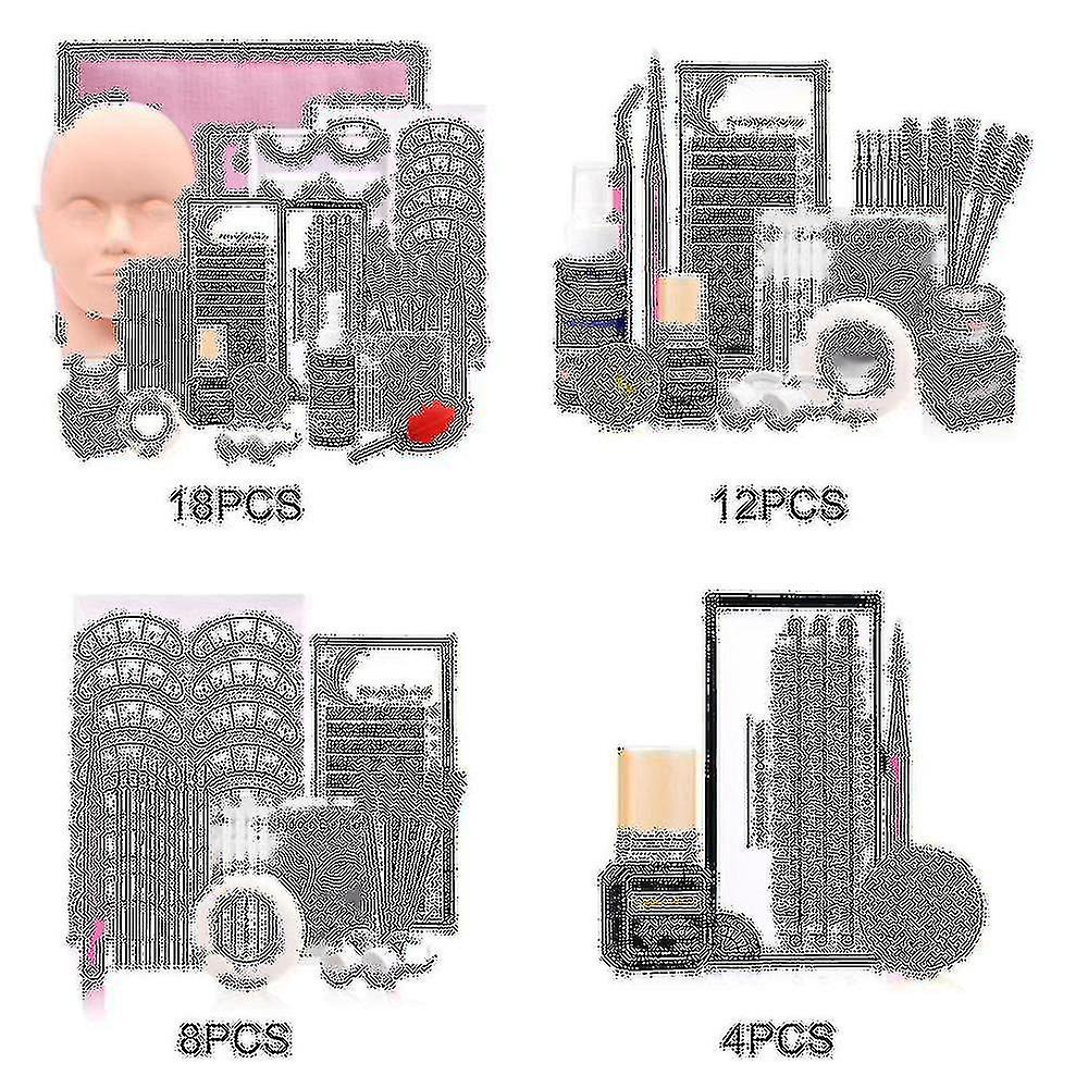 Self-grafting Eyelashes Set Beginner Eyelash Extension Practice Set ...