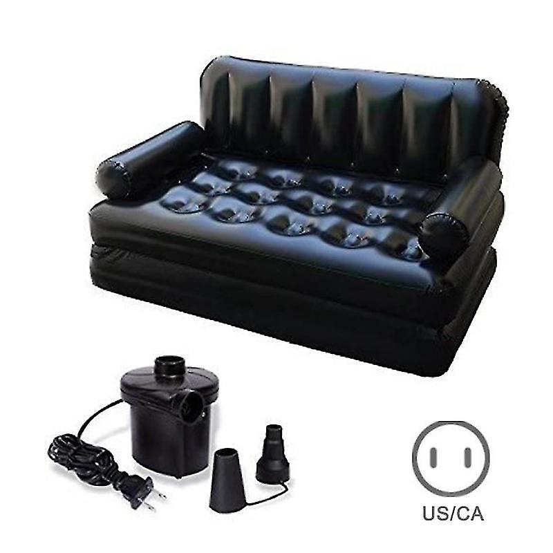 Inflatable Sofa Double Thick Recliner Lazy Sofa Bed Folding Inflatable ...