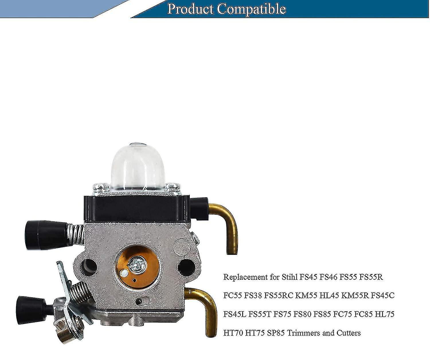 Carburetor Replacement For Stihl Fs38 Fs45 Fs46 Fs55 Km55 Fs85 Trimmer ...