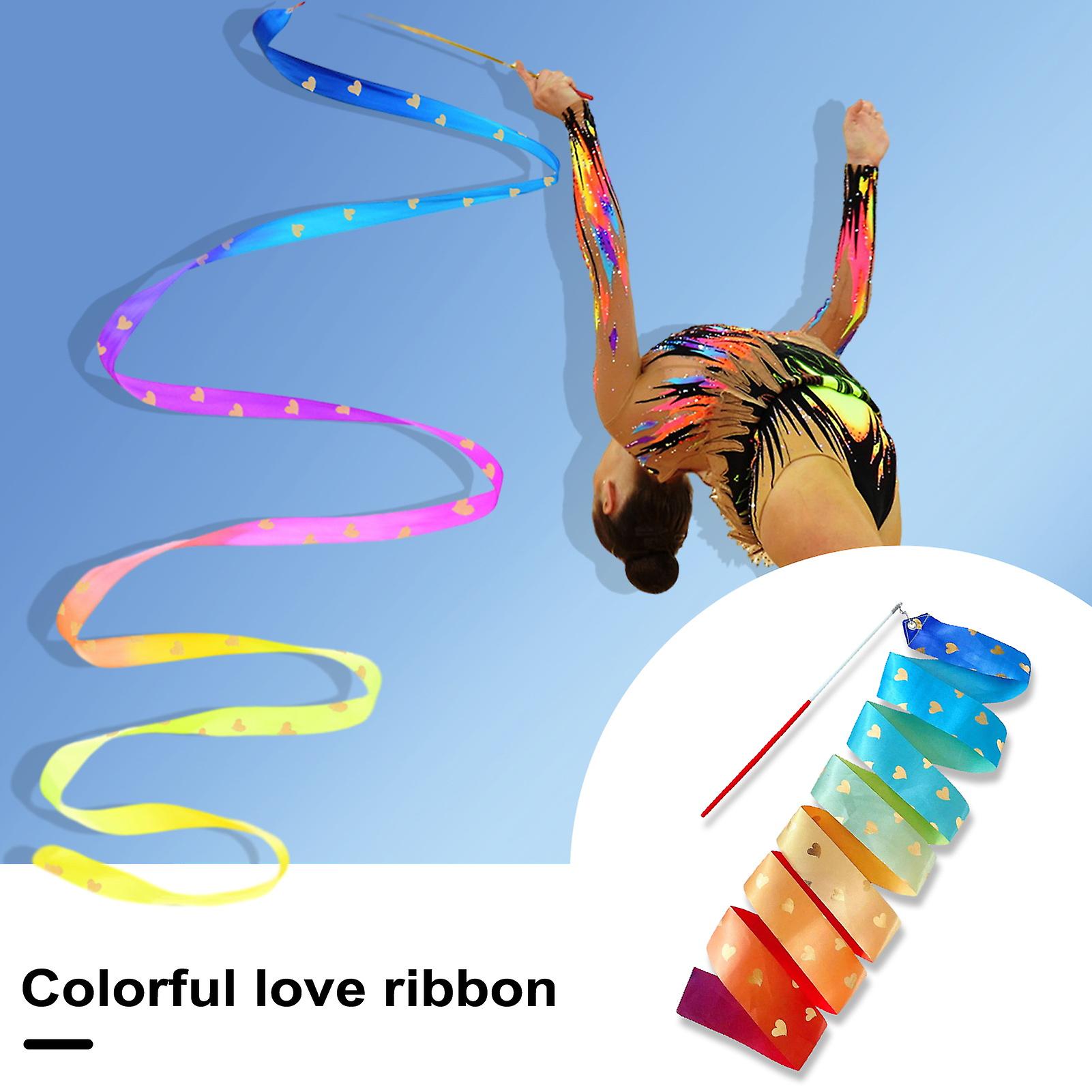 Rhythmic Gymnastics Ribbon Vibrant Color Extra Soft Smooth Flexible ...