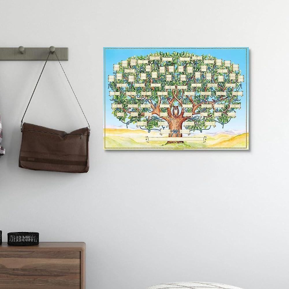 Family Tree Chart to Fill in | 6 Generation Blank Genealogy Poster ...