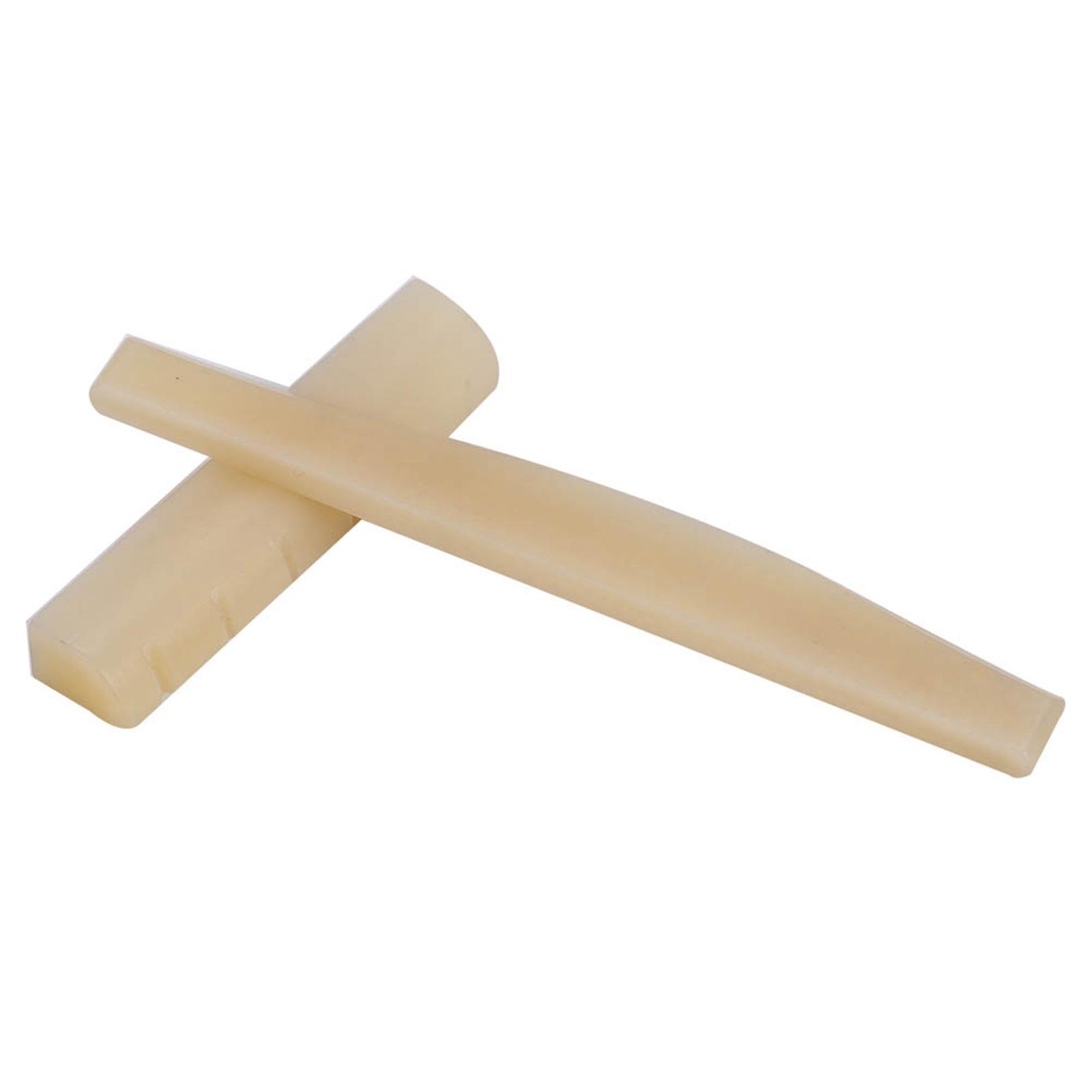 Camel Bone Guitar Nut and Saddle Replacement for 6 String Folk Guitars ...