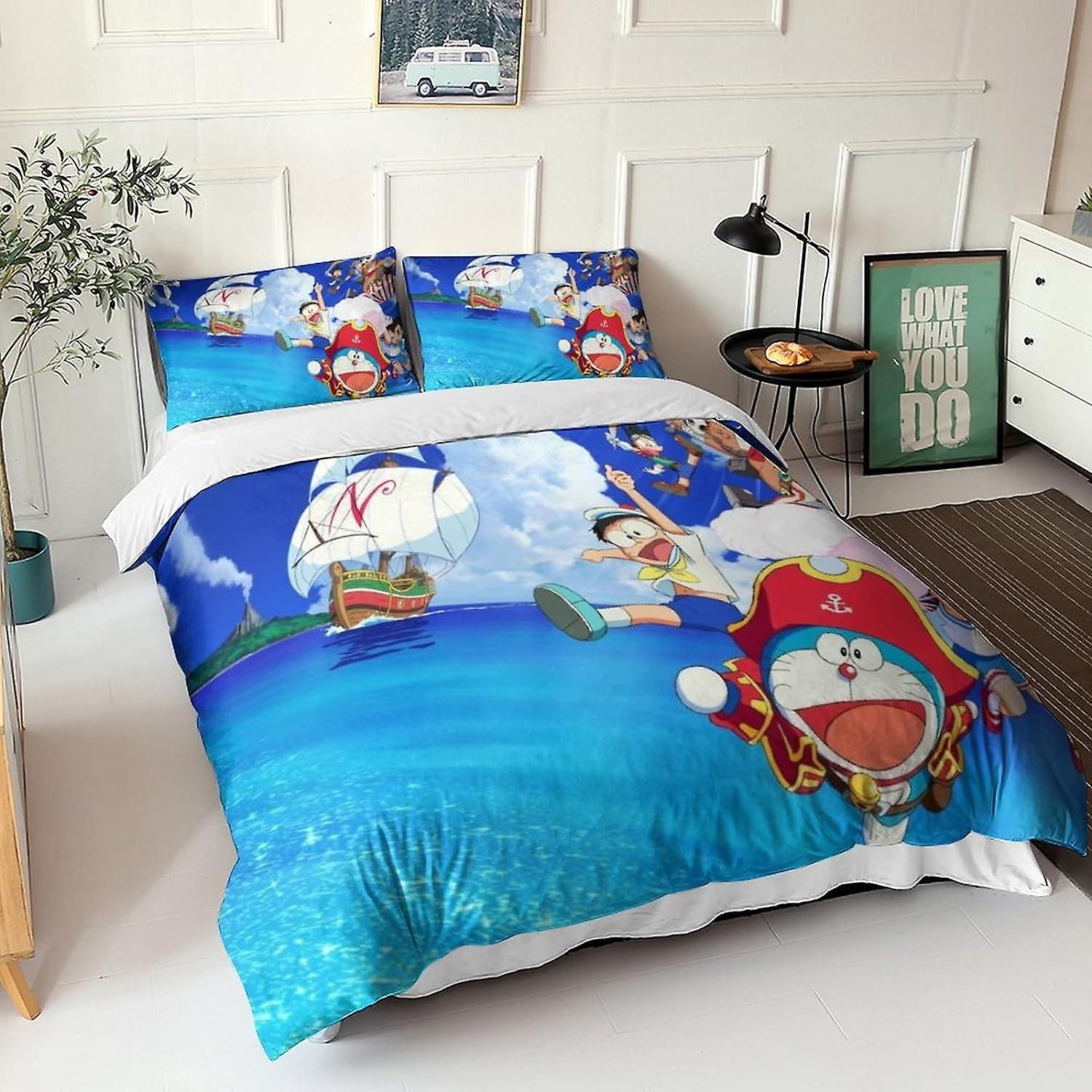 HOUKIG Doraemon Duvet Cover Bedding for Kids Girls Boys Pattern Anime ...