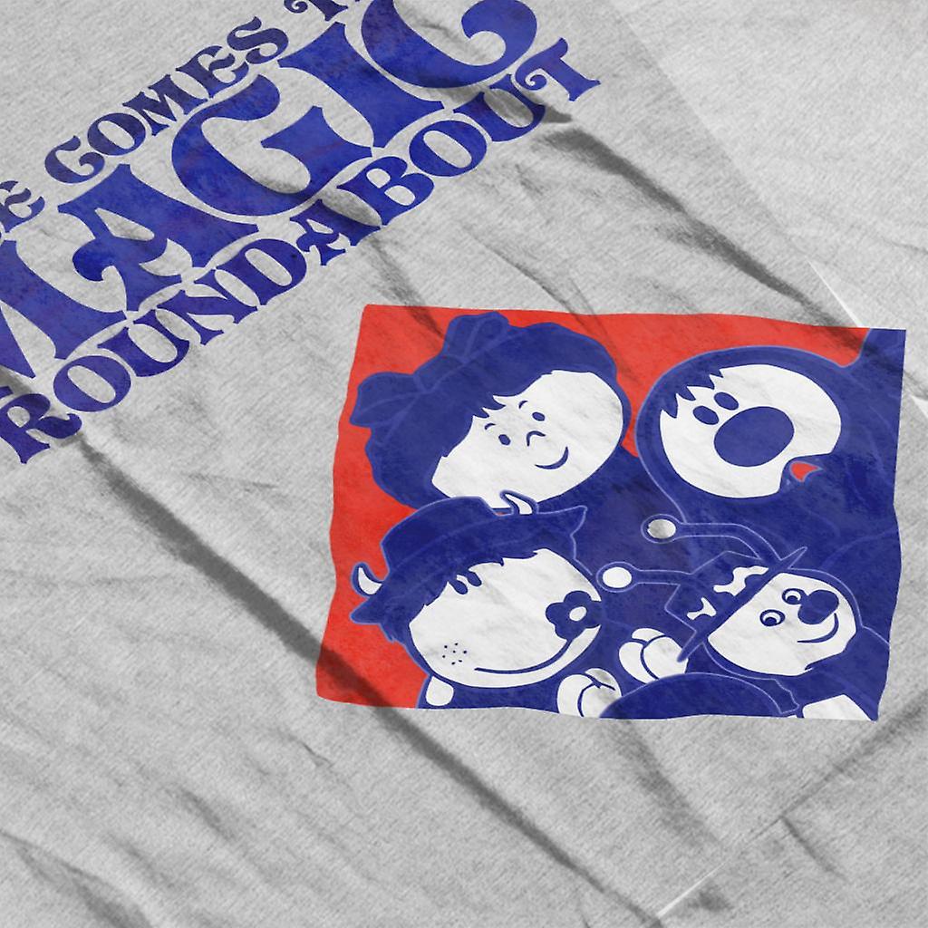 The Magic Roundabout Retro Blue Tone Diamond Men's Vest | Fruugo US