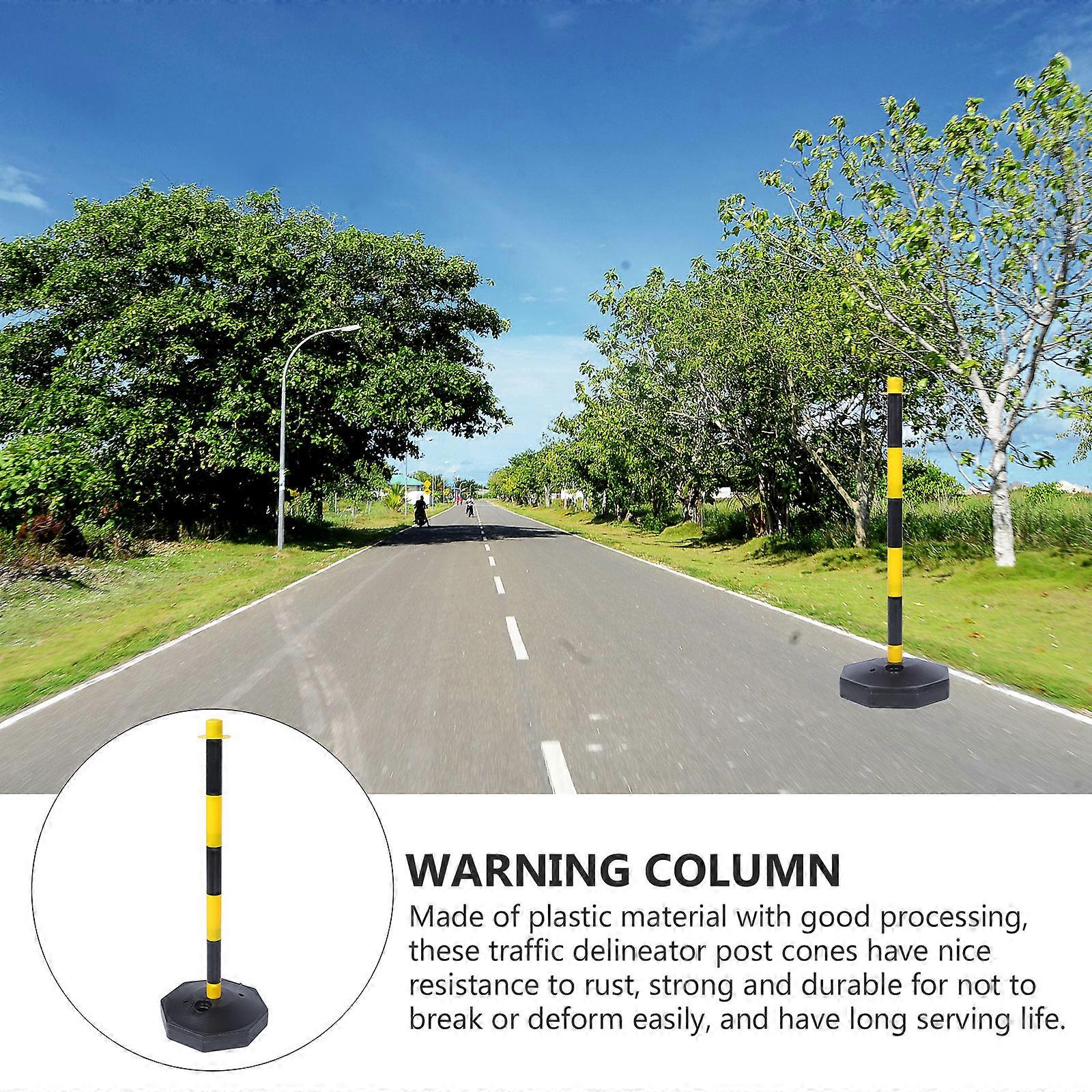 2pcs Warning Column Safety Cones Traffic Cones Delineator Post Cone ...