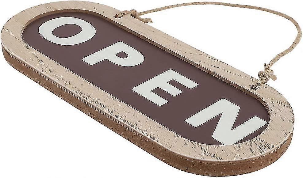 Open/closed Sign,wooden Door Plaque,wooden Shop Door Sign Double,sided ...