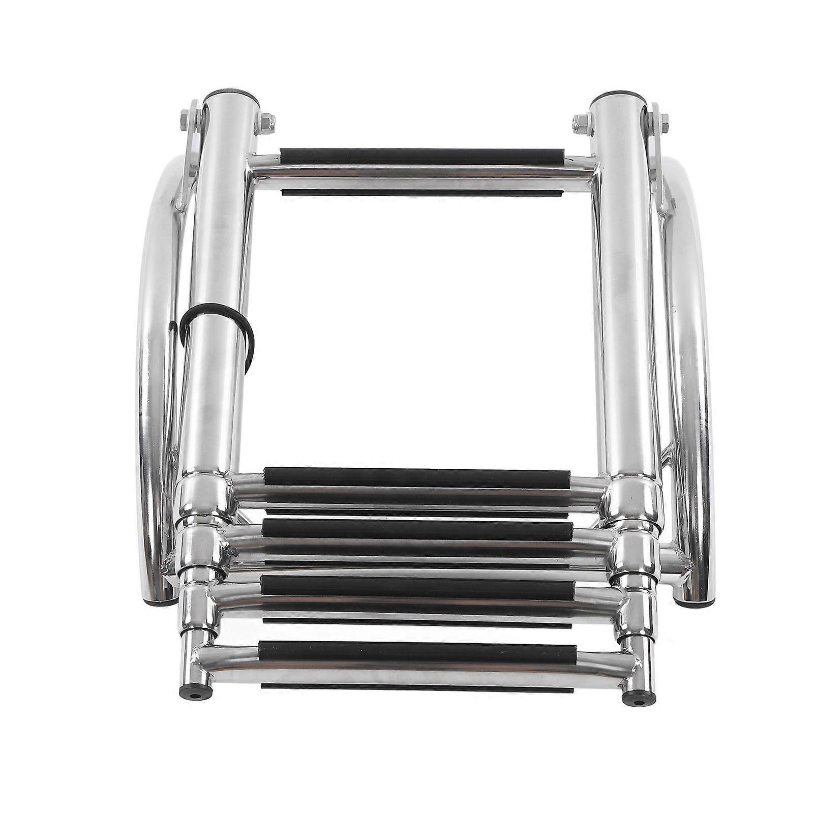 Boat Dock Ladder 4 Steps 316 Stainless Steel Polished Finish Folding ...