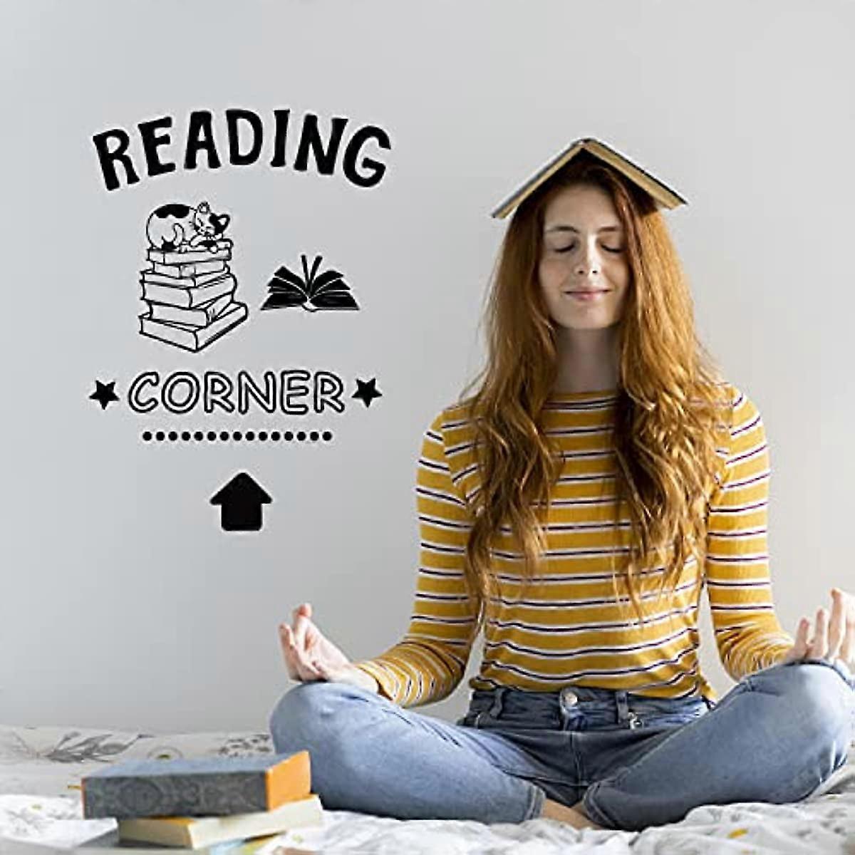 Reading Corner Wall Decals Library Reading Corner Decor Lettering ...