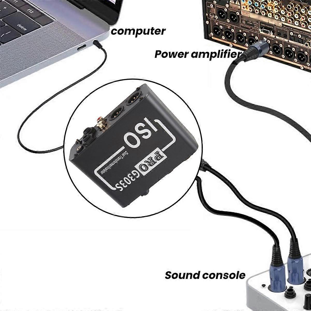 PRO G303S Audio Isolator Noise Reduction Filter Eliminates Current ...