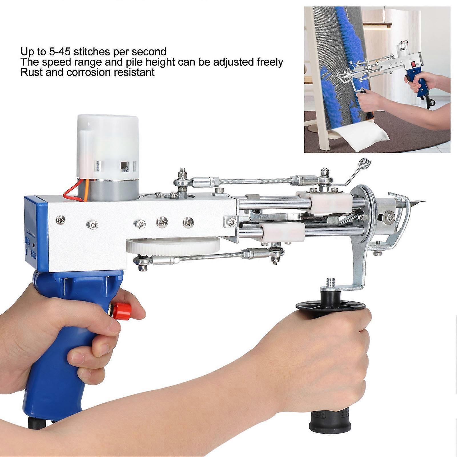 360 Degree Adjustable Handle Tufting Gun with Scissors and Cloth for ...