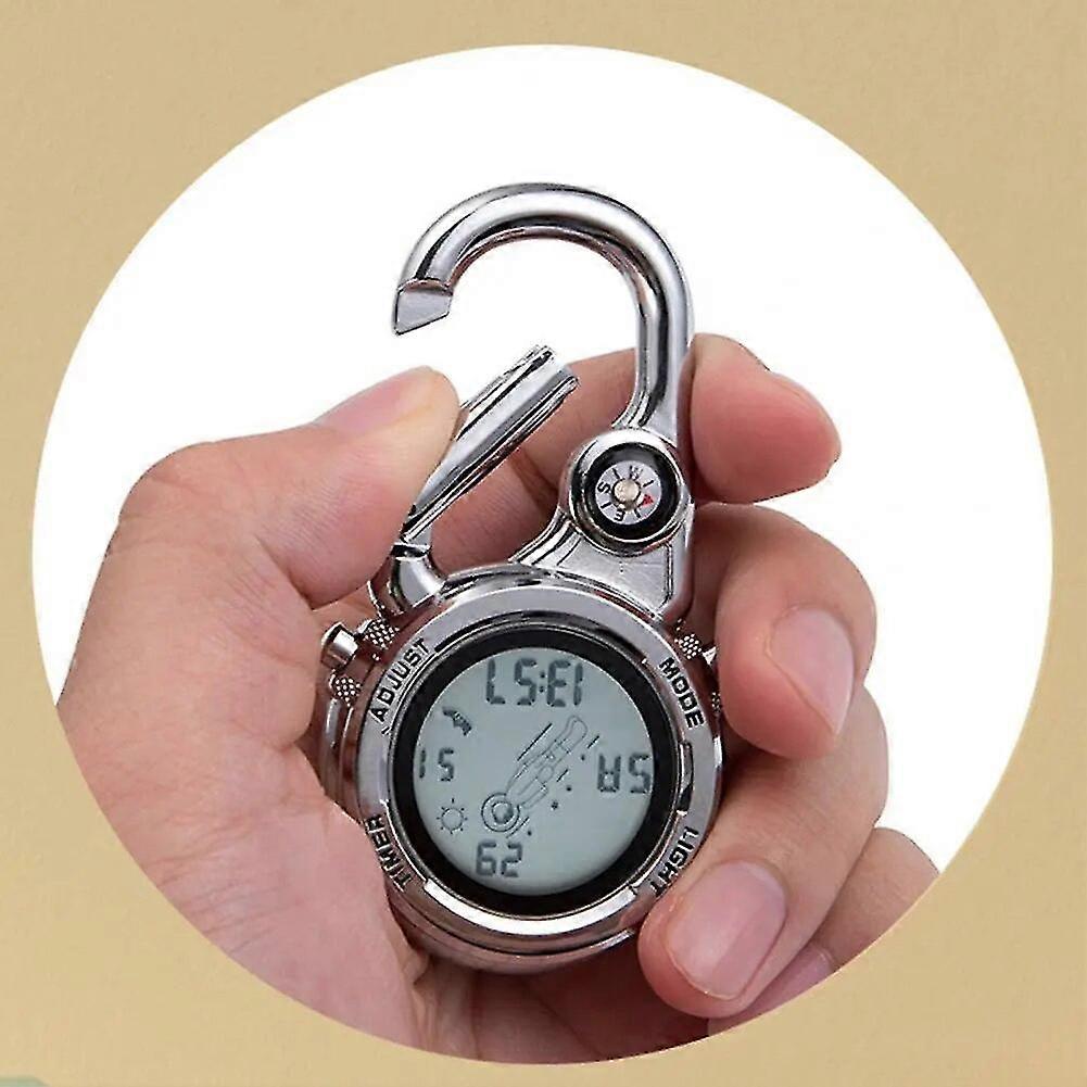 2 Pcs Carabiner Watch Multifunctional Electronic Pocket Watch Waist ...