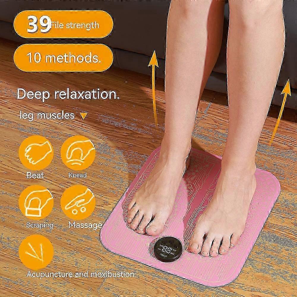 Ems Foot Massager Mat Usb Pad Leg Reshaping Blood Muscle Circulation ...