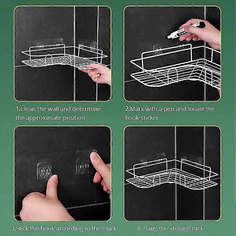 Iron Triangle Rack For Kitchen Bathroom Storage Rack Thickened Love ...