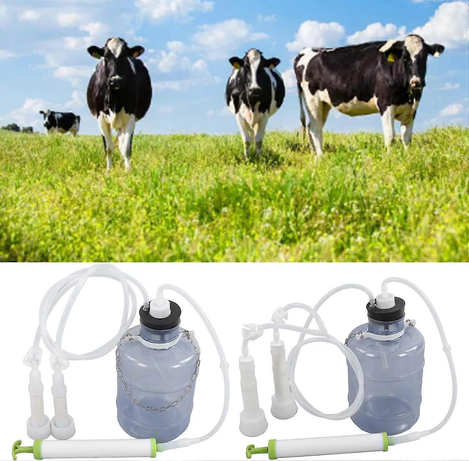 Manual Milking Machine Kit, 3L Portable Household Goat Milking Machine ...