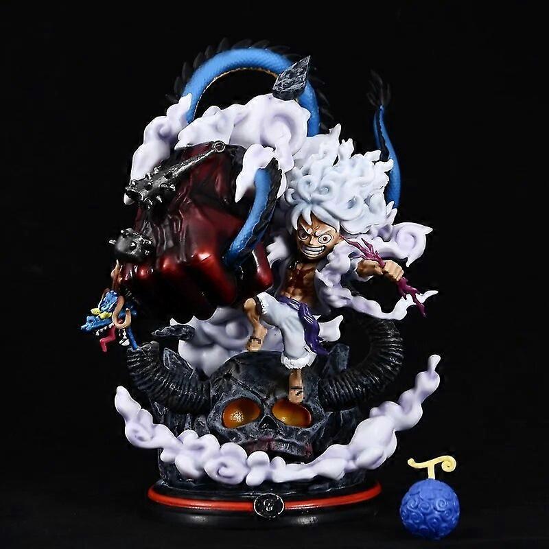 22cm Anime One Piece Luffy Gear 5 Figures Sun God Nika Luffy Figues ...