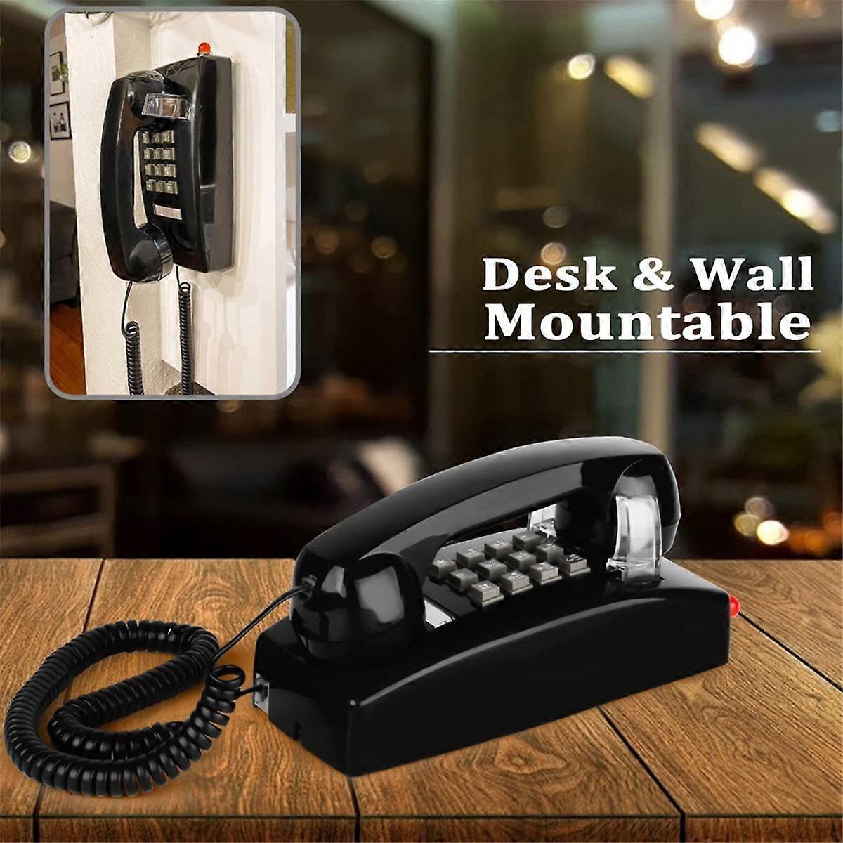 Classic Wall Phones for Landline with Mechanical Ringing, Single Line ...